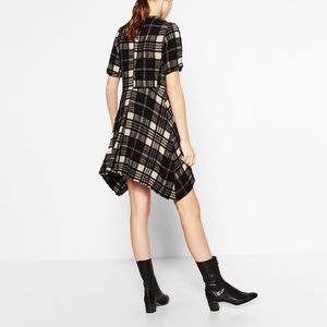 Zara | Dresses | Zara Check Wool Dress Brand New With Tags | Poshmark